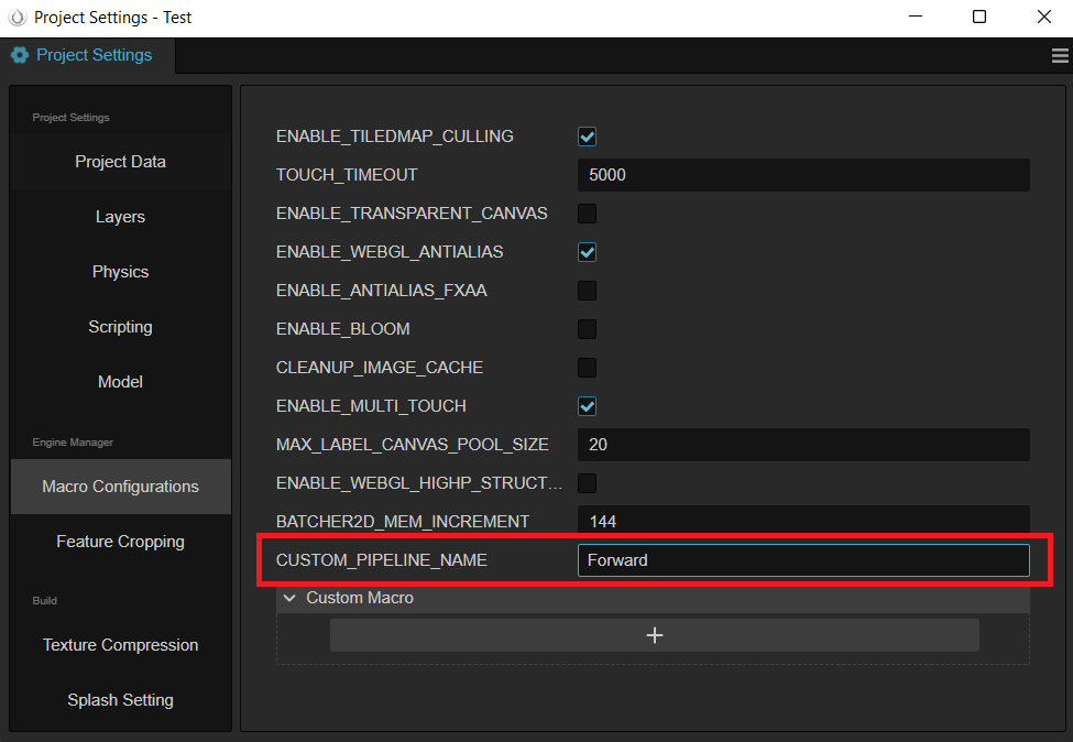 Cocos Creator 3.7 Manual - Custom rendering of pipelines (experimental)